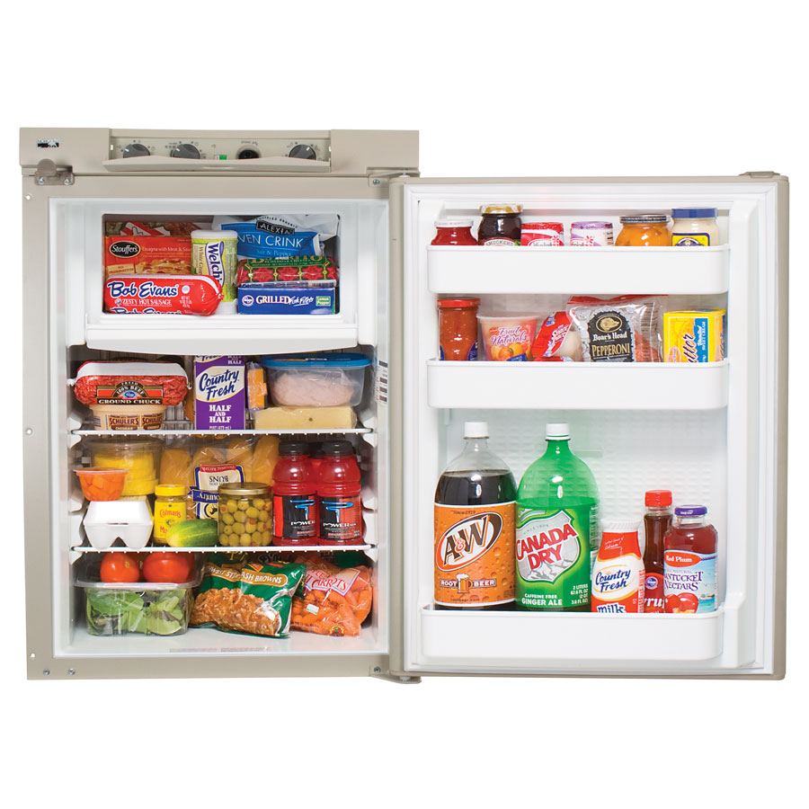 Norcold N3053R 3 Way Compact Gas Electric Refrigerator 2.7 cu ft Beige